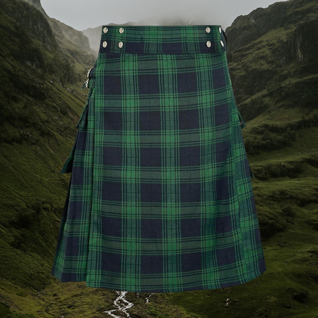 Custom Handmade Scotland Highland Tartan Utility Kilt-traditional ...