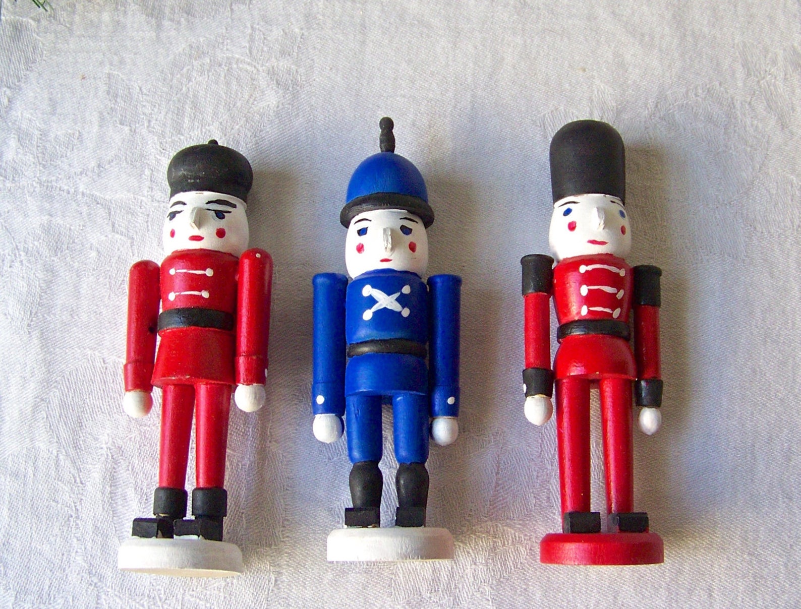 Toy Soldiers Christmas Decor Set of Three Red and Blue - Etsy