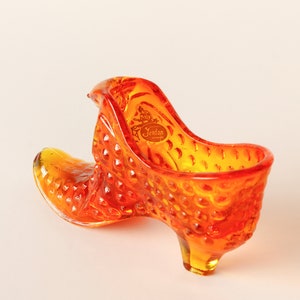 Vintage Fenton Hobnail Glass Slipper Shoe - Etsy