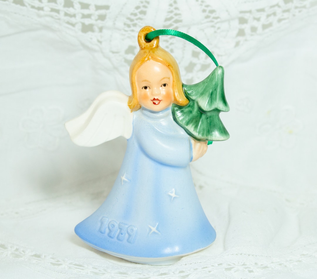 Vintage Goebel Ornament Blue Angel Figurine Original Box 1979 - Etsy
