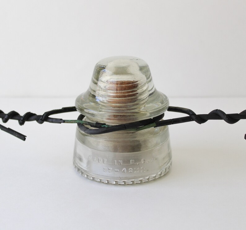 Insulator With Telegraph Wire Hemingray 19 - Etsy