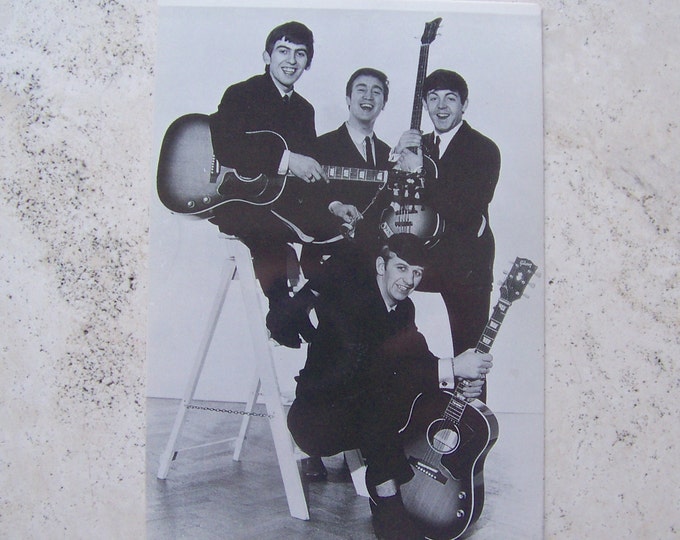 Vintage Beatles Postcard Rock Group Beatles Photo Postcard - Etsy