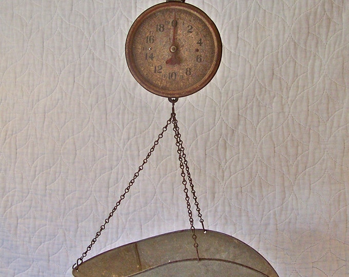 Vintage Hanging Industrial Scale - Etsy
