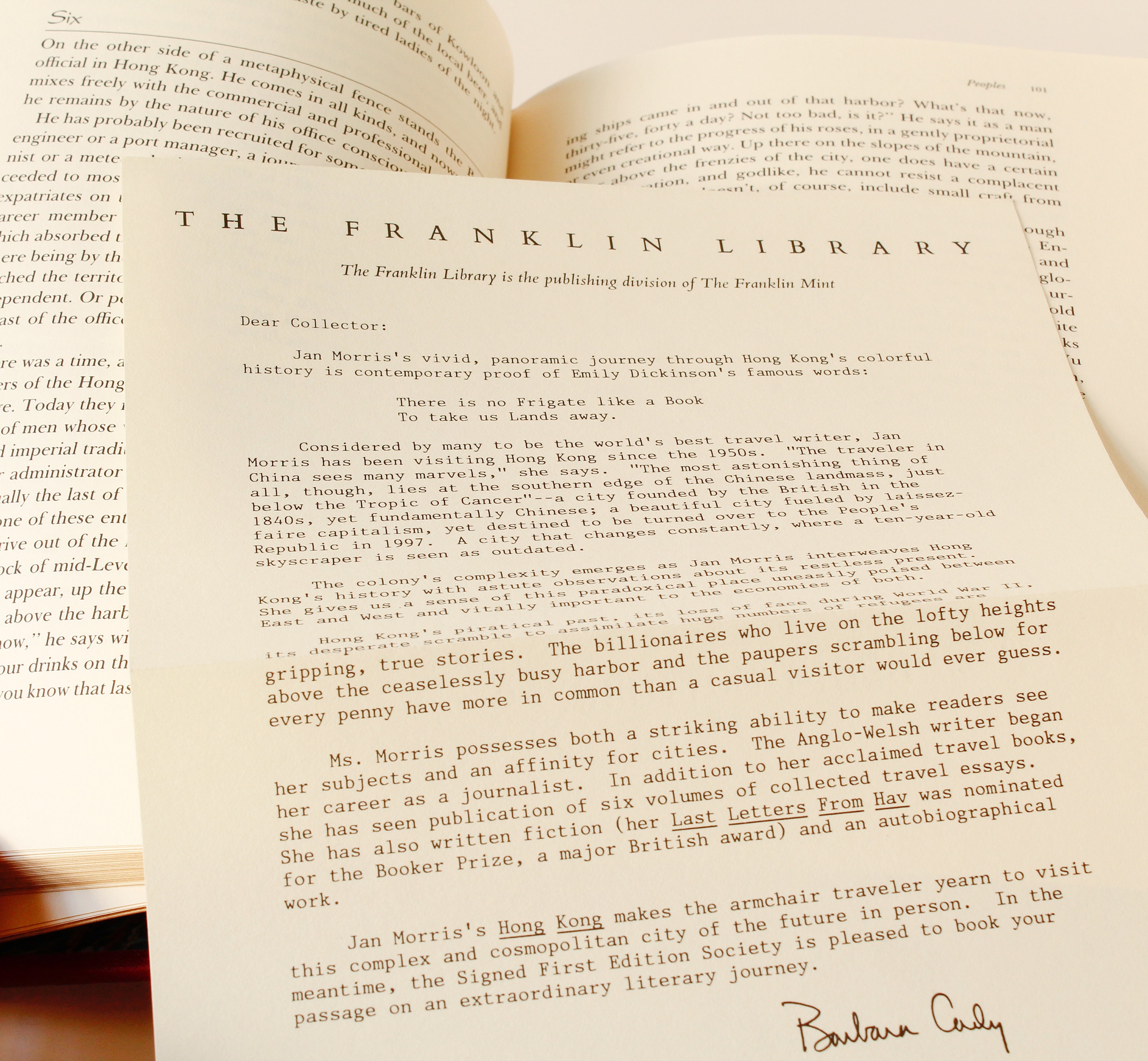 Vintage Hong Kong Signed First Edition Franklin Library 1988 - Etsy