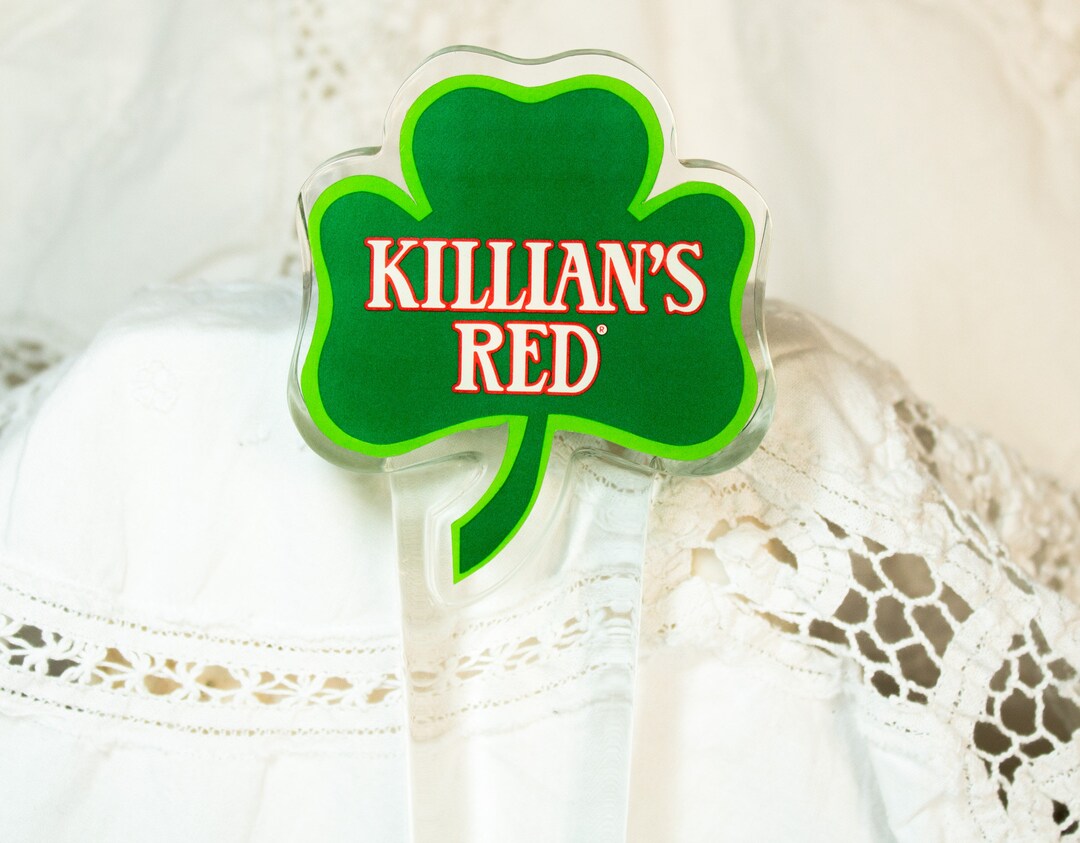Vintage Killian's Red Lager Beer Tap Handle Green Shamrock - Etsy