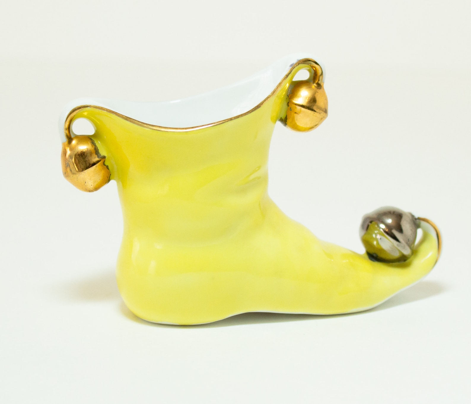 Vintage Miniature Court Jester Shoe, Bright Yellow - Etsy