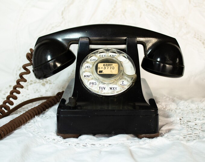 Vintage Bakelite Rotary Telephone 1930s Landline Phone Not Tested - Etsy