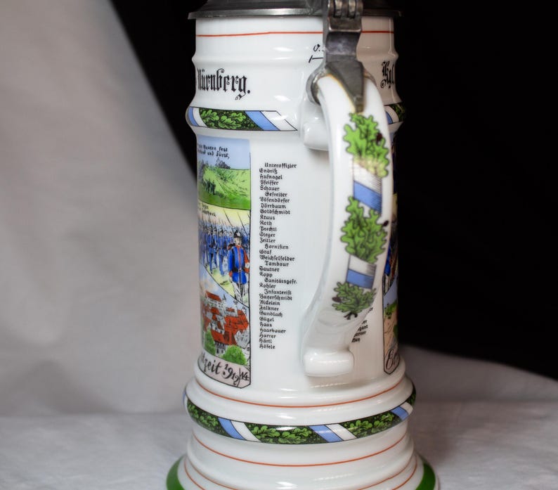 Vintage German Beer Stein Regimental, Reservist Soldier - Etsy