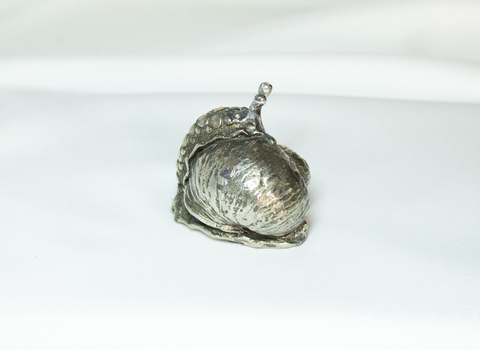 Vintage Pewter Snail Paperweight Home Office - Etsy