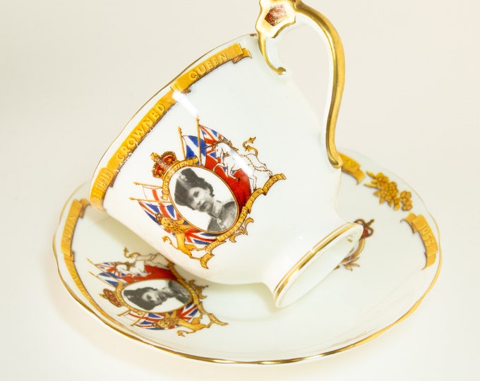 Vintage Queen Elizabeth II Coronation Teacup and Saucer 1953 - Etsy