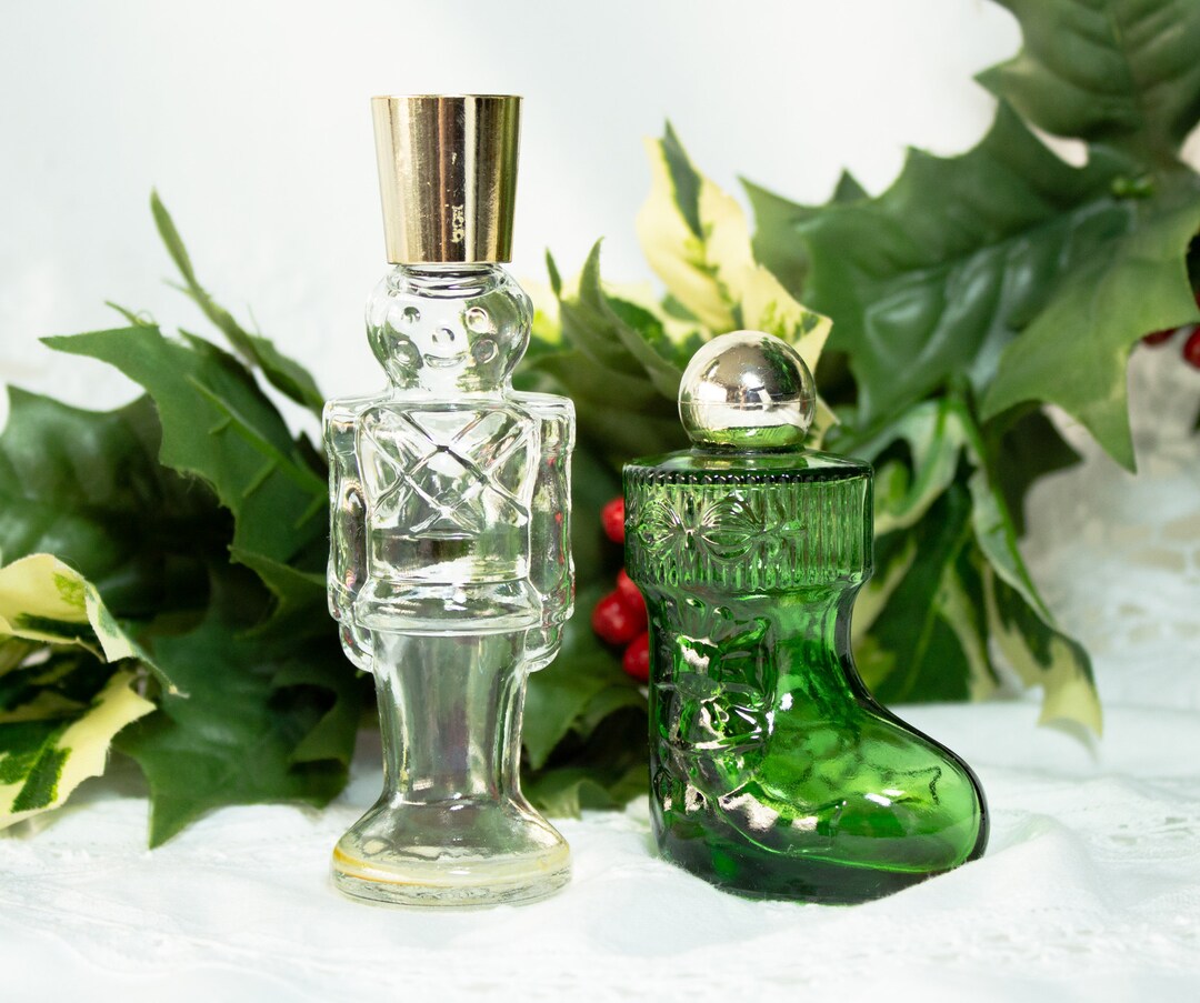 Vintage Avon Christmas Perfume Bottles Stocking and Toy Soldier - Etsy