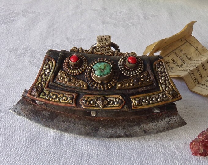 Antique Tibetan Fire Starter Pouch Chuckmuck Steel and Flint Pouch Rare ...