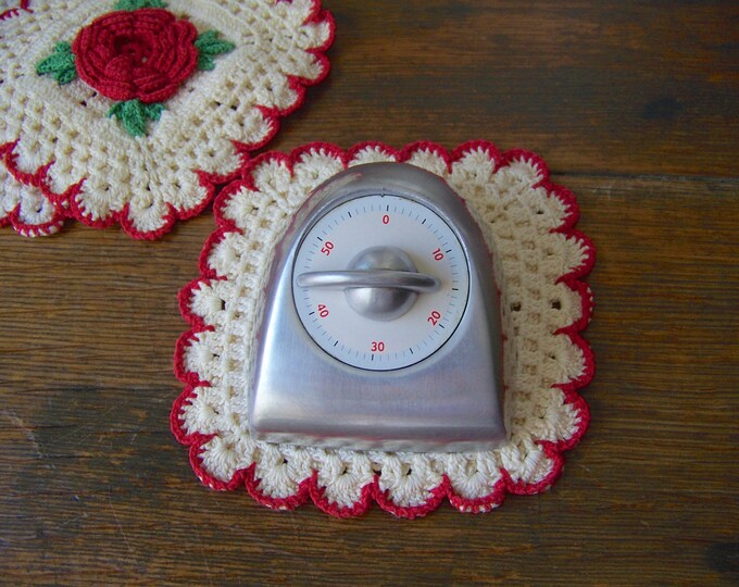 Vintage Kitchen Timer Aluminum Working Timer Retro Kitchen Egg - Etsy