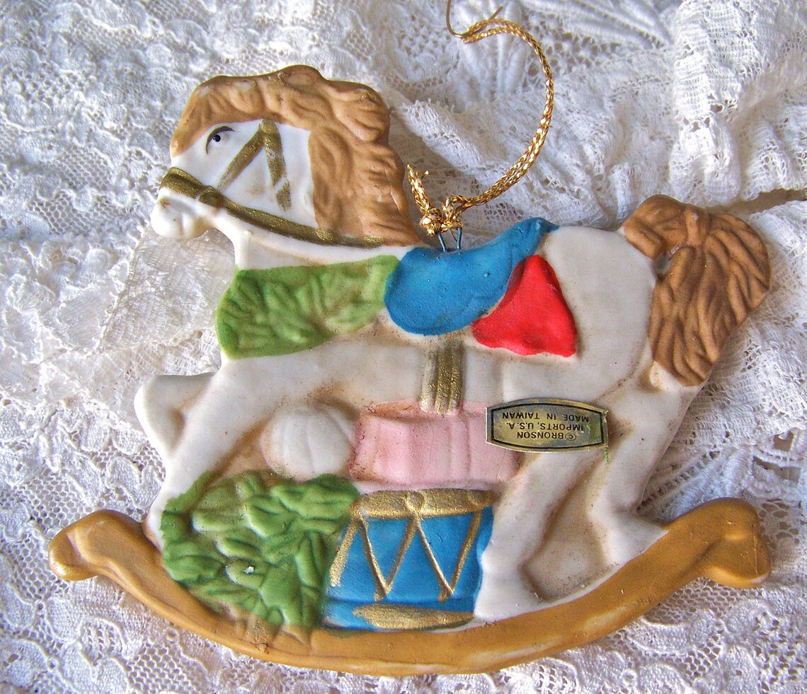 Rocking Horse Christmas Ornament - Etsy