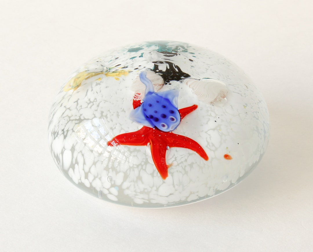 Vintage Ocean View Paperweight 1970s - Etsy