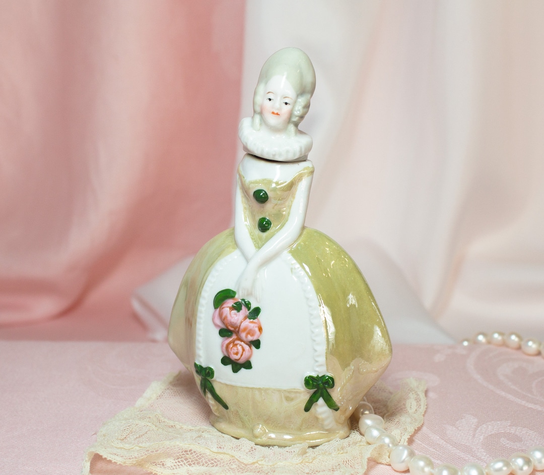 Vintage Lady Perfume Bottle With Dabber Germany - Etsy