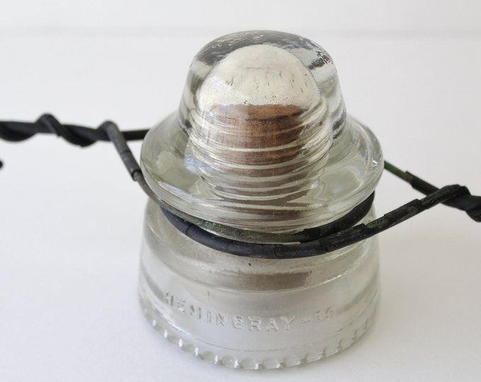 Insulator With Telegraph Wire Hemingray 19 - Etsy