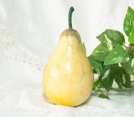 Alabaster Stone Pear Fruit Display Circa 1960s - Etsy