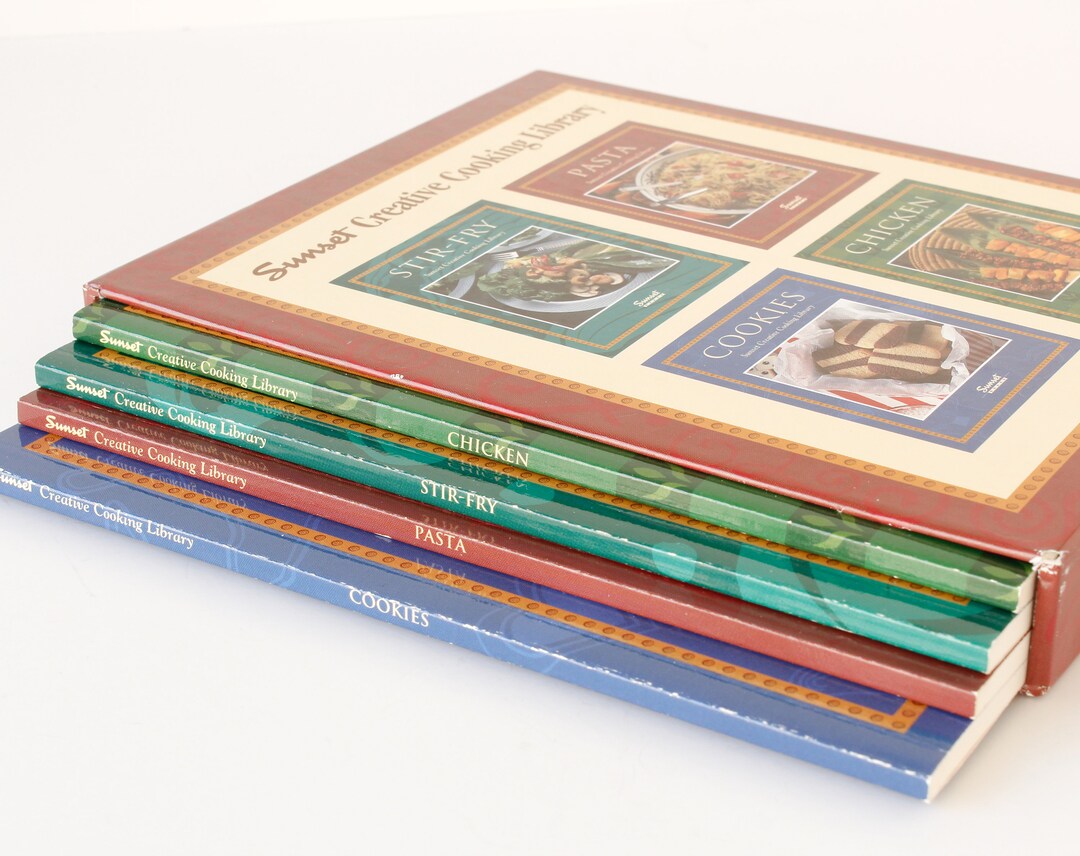 Vintage Cooking Library, Set of Four Sunset 1994 - Etsy