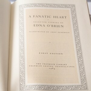 Vintage A Fanatic Heart Signed First Edition 1984 - Etsy