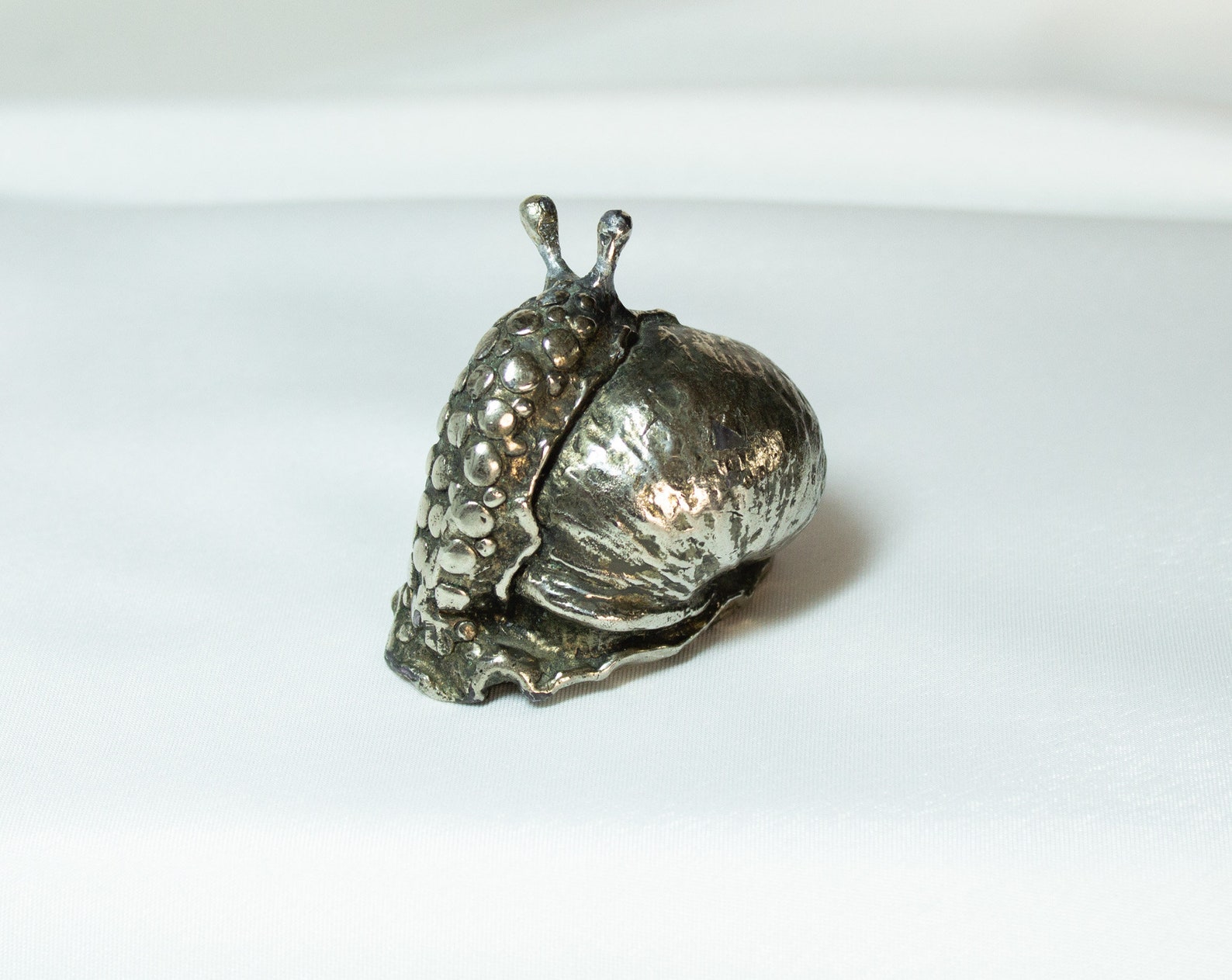 Vintage Pewter Snail Paperweight Home Office - Etsy