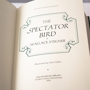Vintage the Spectator Bird Limited First Edition Franklin Library 1976 ...
