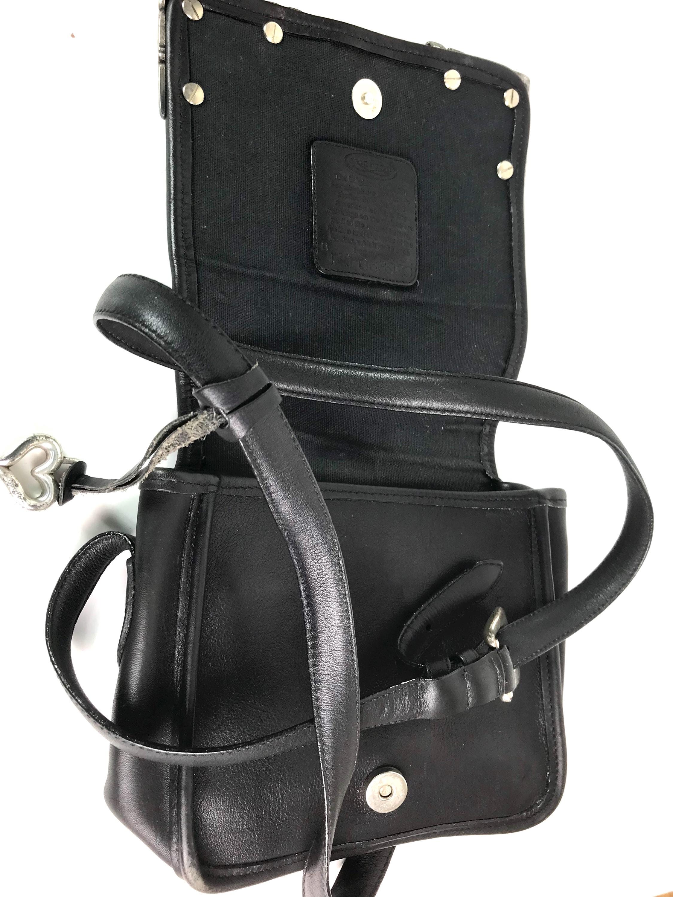 Authentic Brighton Black Leather Handbag With Serial Number - Etsy