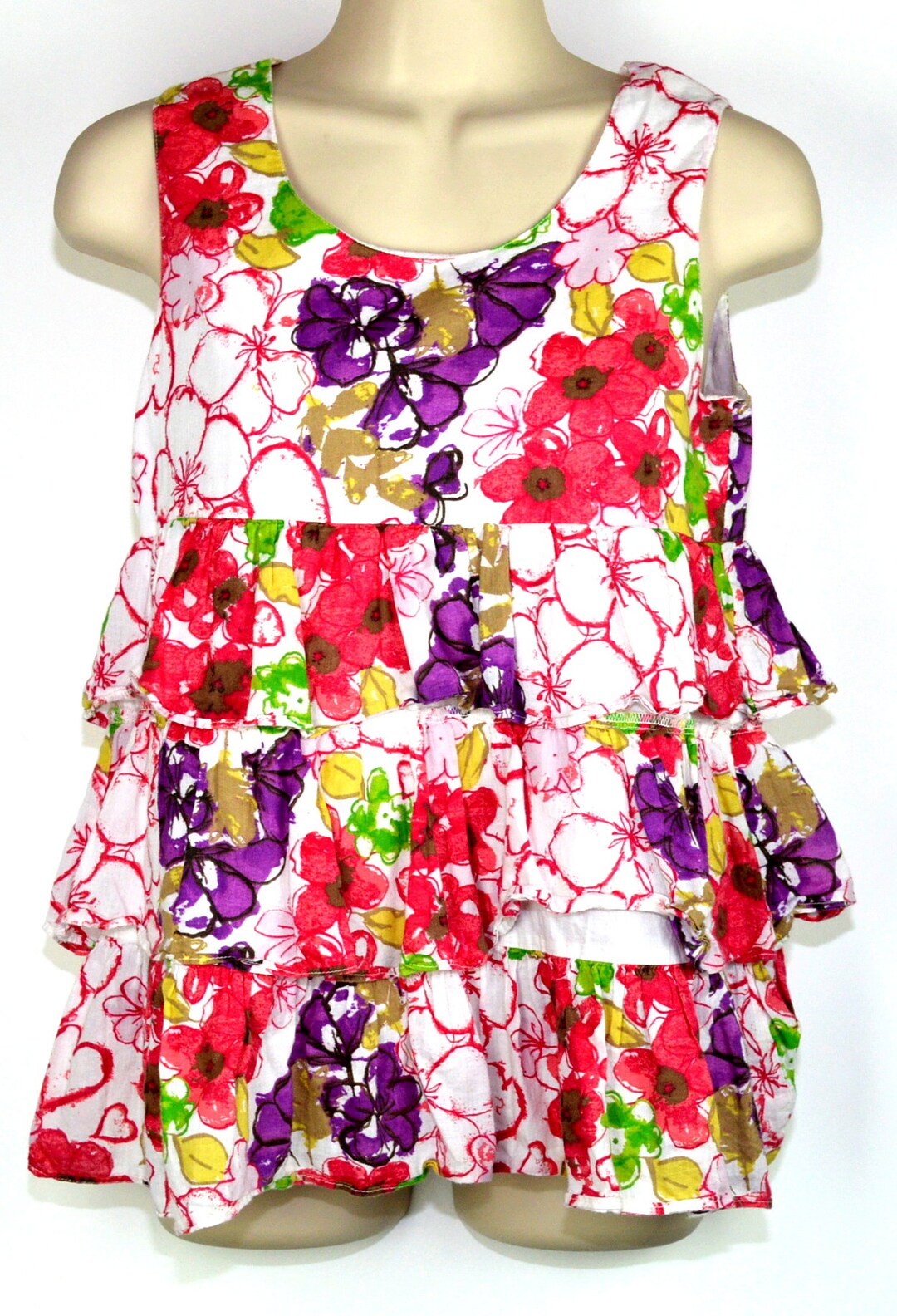 Girl's Floral Summer Dress - Etsy