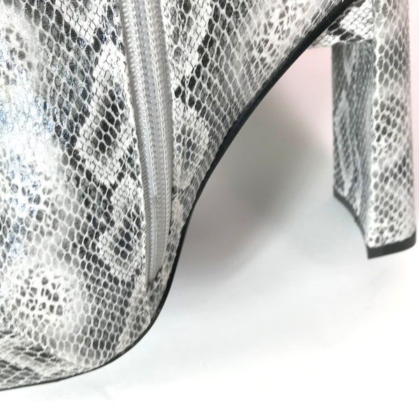 Snake Skin Boots - Etsy