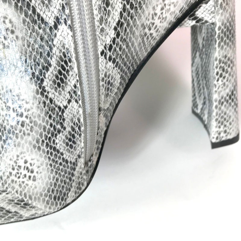 Snake Skin Boots - Etsy