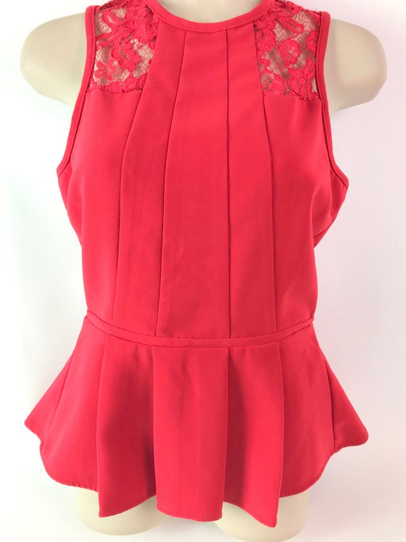 vintage peplum top with - Gem