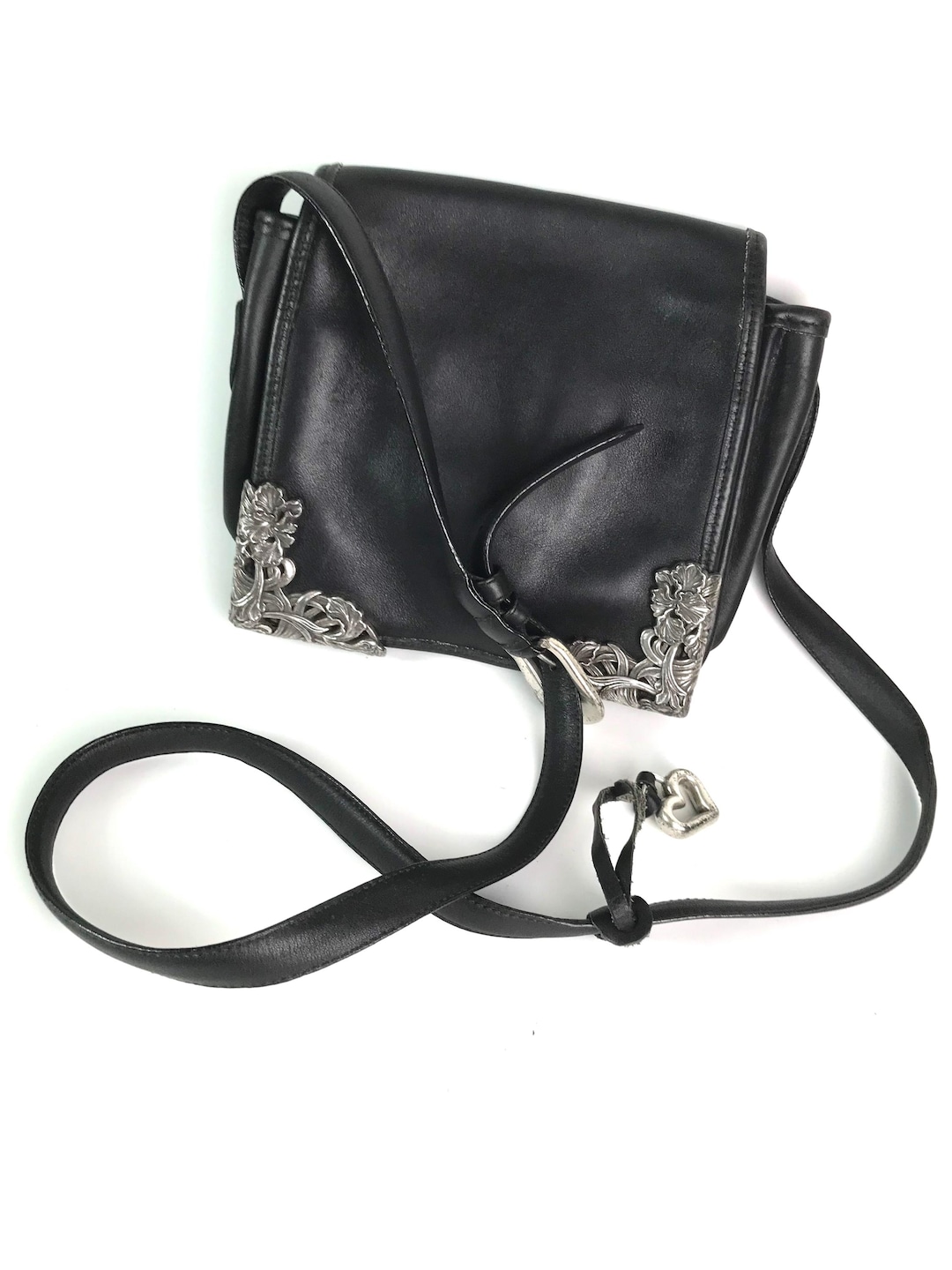 Authentic Brighton Black Leather Handbag With Serial Number - Etsy