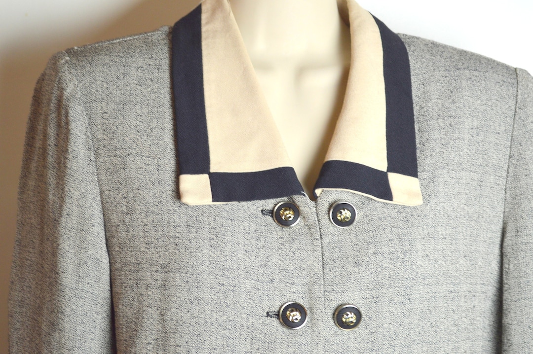 Eighties Classic Ladies Tweed Box Jacket - Etsy