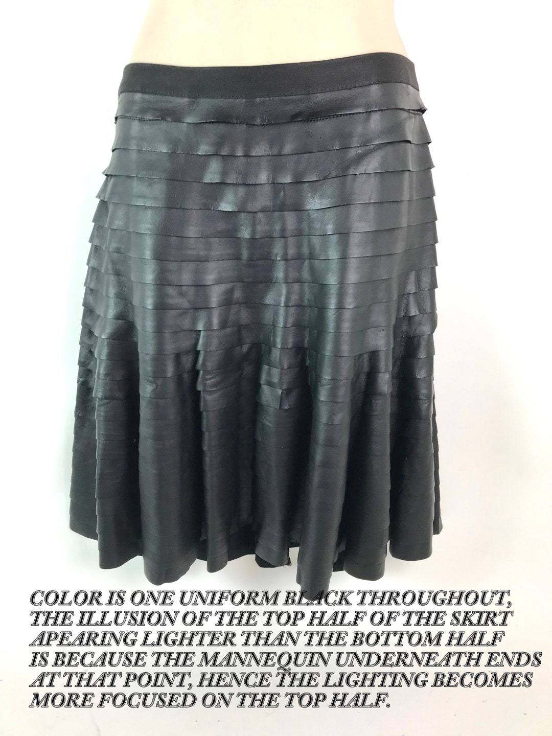Vintage BCBG Max Azria Faux Leather Skirt - Etsy
