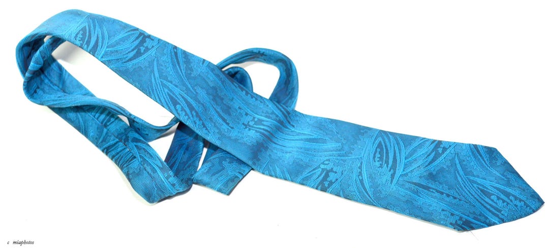 Men's Aqua Necktie - Etsy