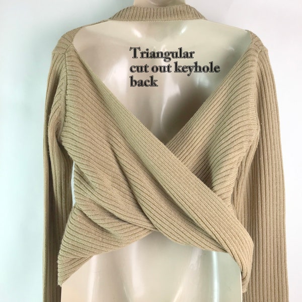 Open Back Sweater - Etsy