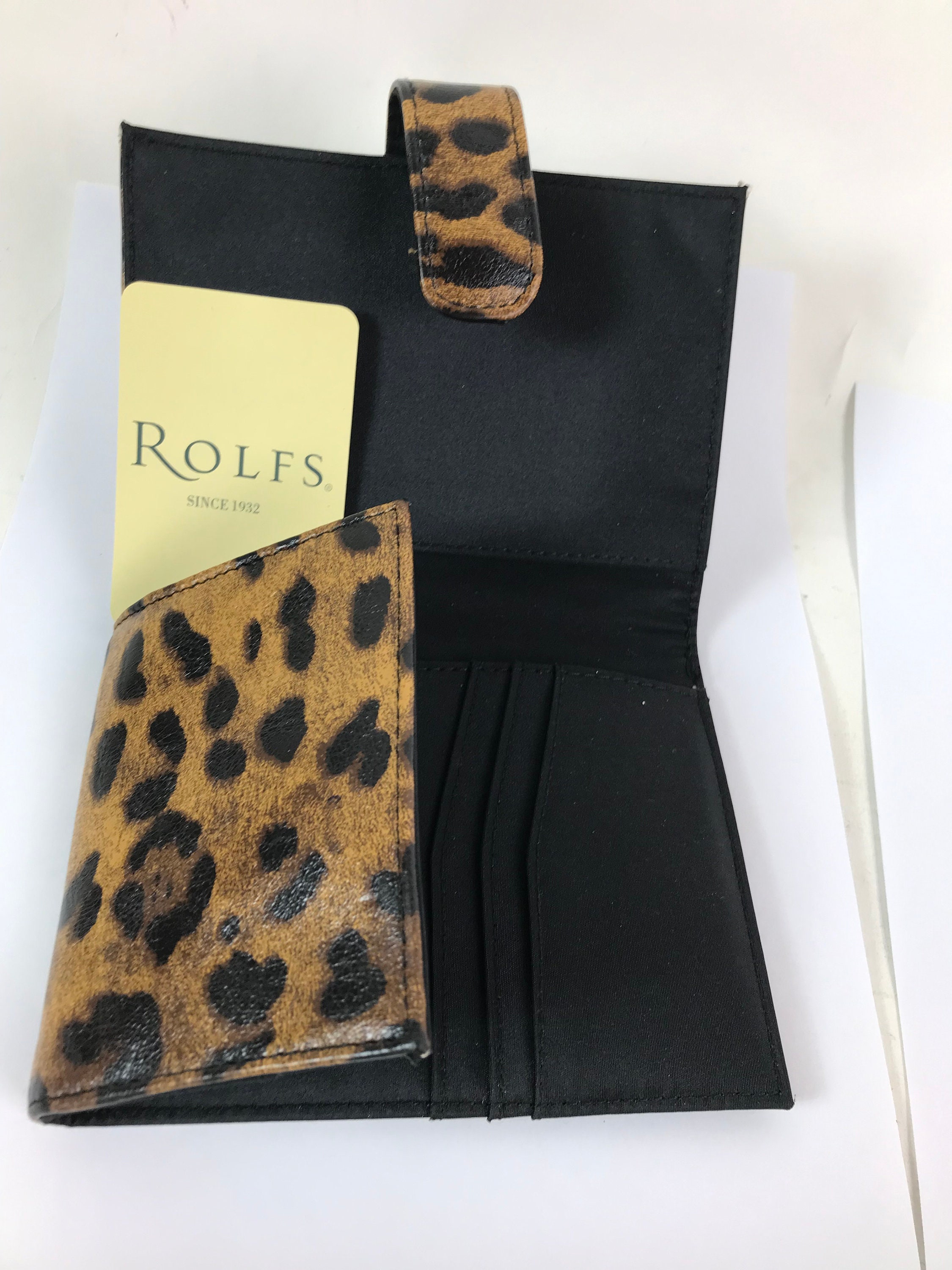 Vintage Rolf's Leopard Skin Wallet - Etsy