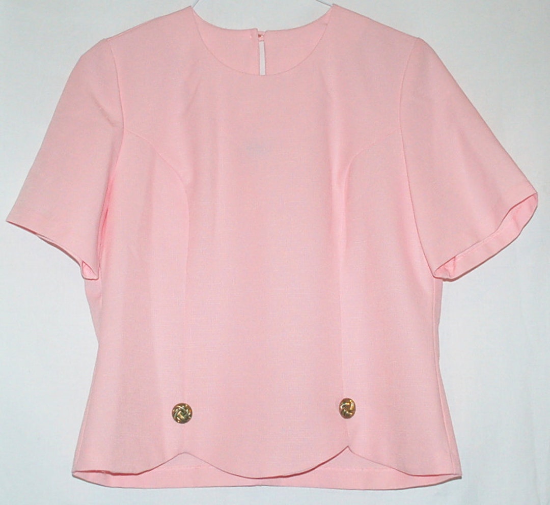 Vintage Eighties Pink Top - Etsy