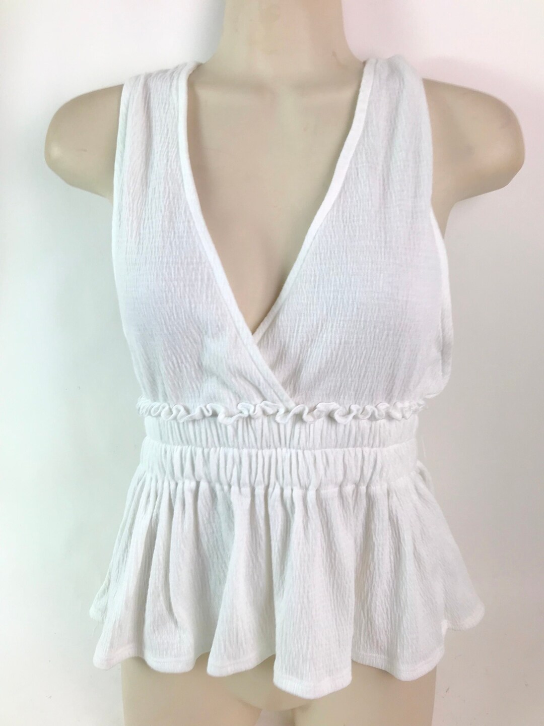 Vintage White Cotton Halter Top - Etsy