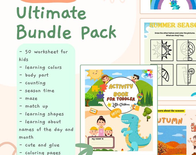 Shapes Activity Pack for Kids - Printable Bundle for Toddlers ...