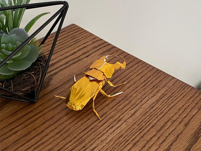 Origami Miyama Stag Beetle - Etsy