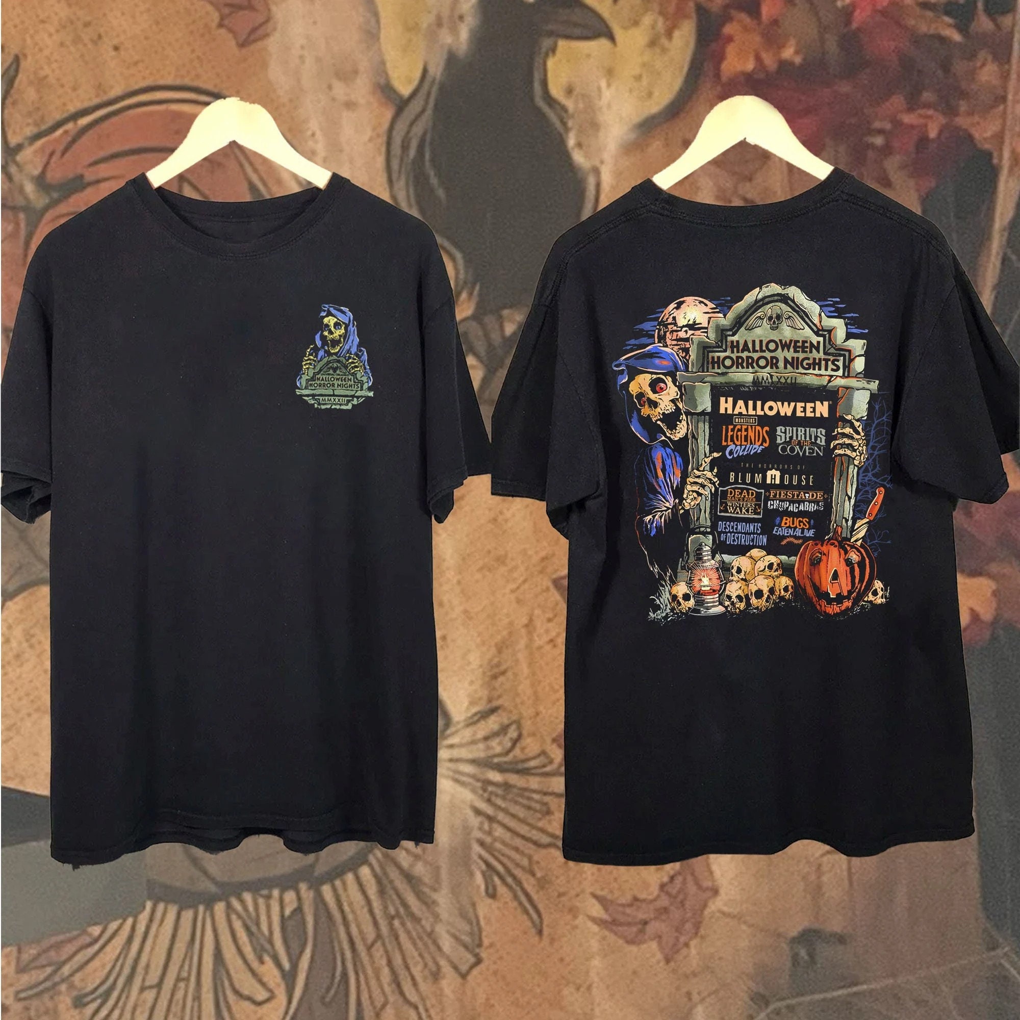 Trendy Halloween Horror Nights 2022 Merch Designs 2023 | Shop On Printerval