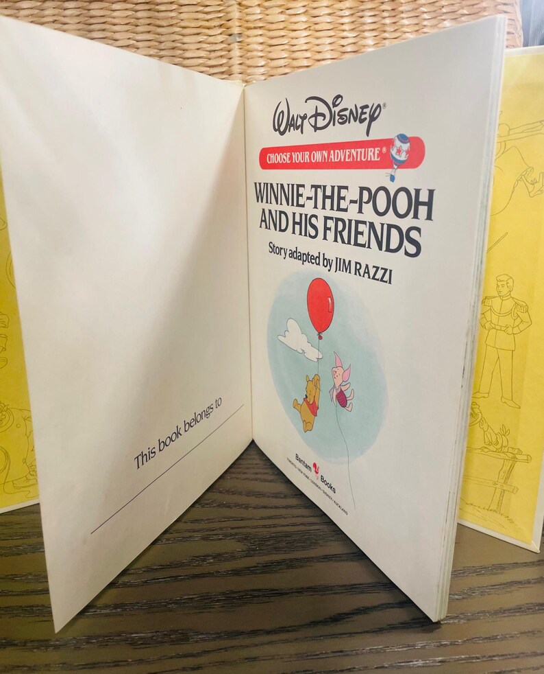1987 Winnie the Pooh Choose Your Own Adventure Book, Interactive ...