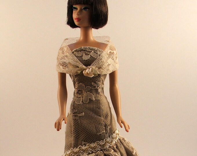 Handmade Barbie Clothes - Lace Evening Gown - Etsy