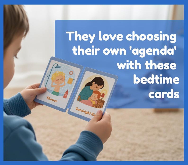 Bedtime Routine Cards for Toddlers | Bilingual English Spanish Visual ...