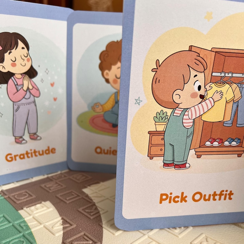 Bedtime Routine Cards for Toddlers | Bilingual English Spanish Visual ...