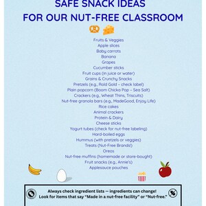 Nut-free Classroom Printable Bundle: Allergy Awareness Kit (PDF ...