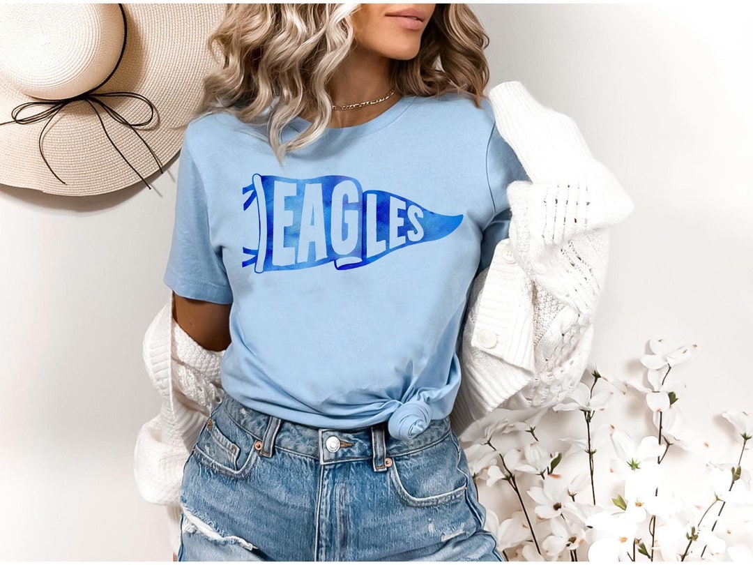 Custom Vintage Watercolor Pennant Mascot Shirt, High School College ...