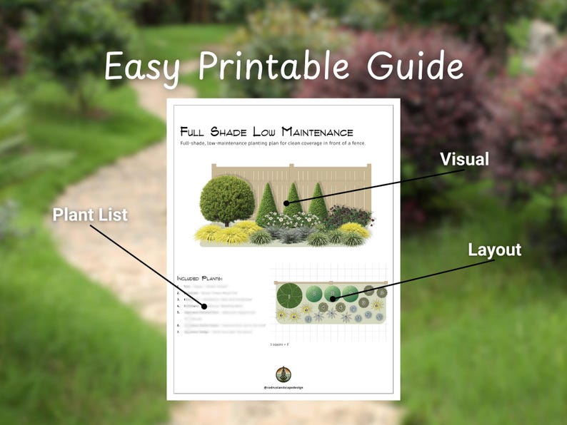 Full Shade Low Maintenance Fence Line Garden Bed | Zone 5-6 - Etsy