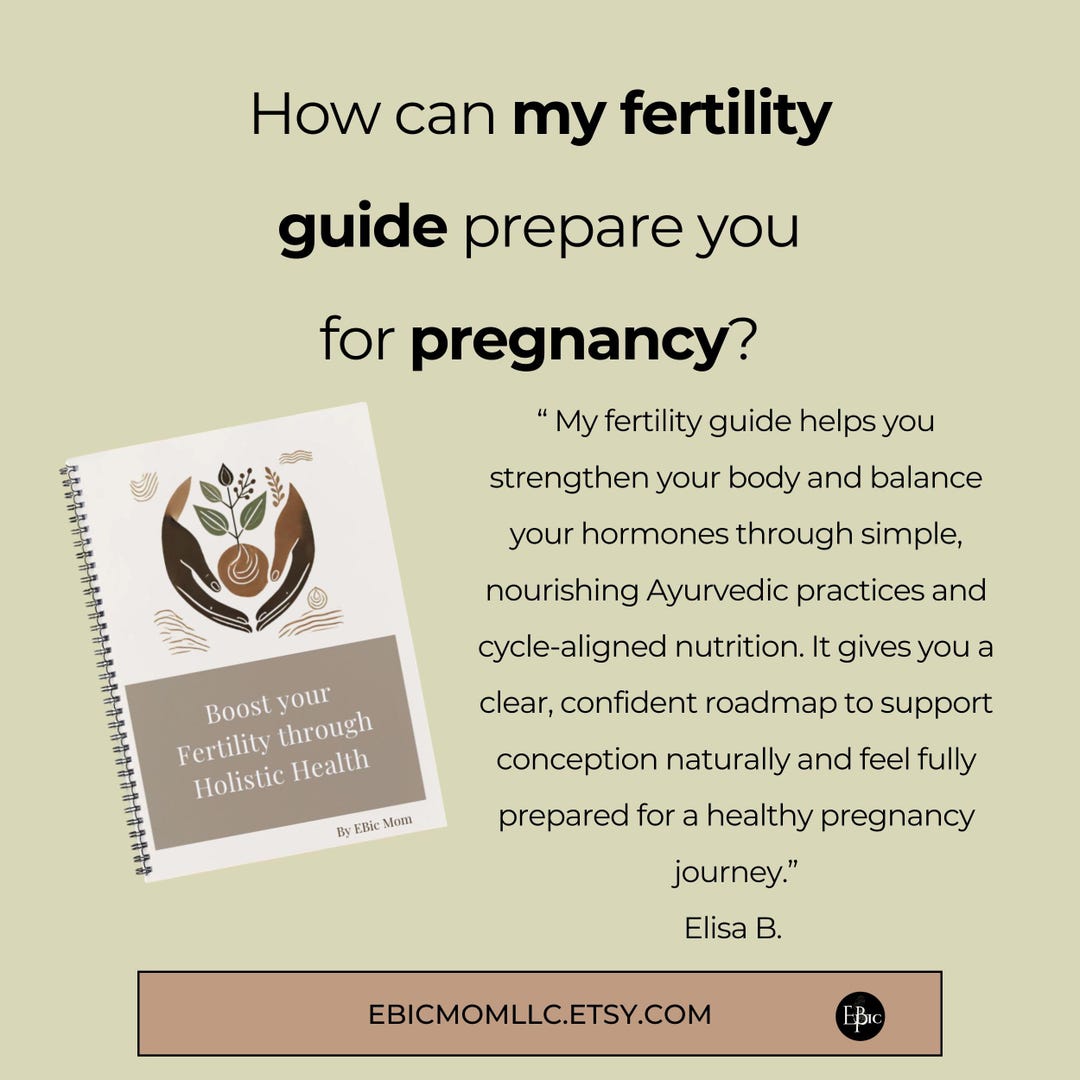 Holistic Fertility Guide & TTC Planner | Cycle Syncing Workbook ...